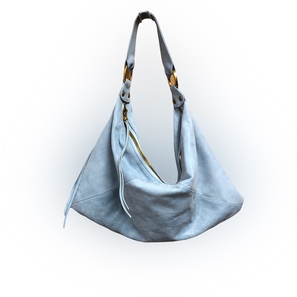 HOBO | Bags | Hobo Light Blue Suede Hobo Bag | Poshmark